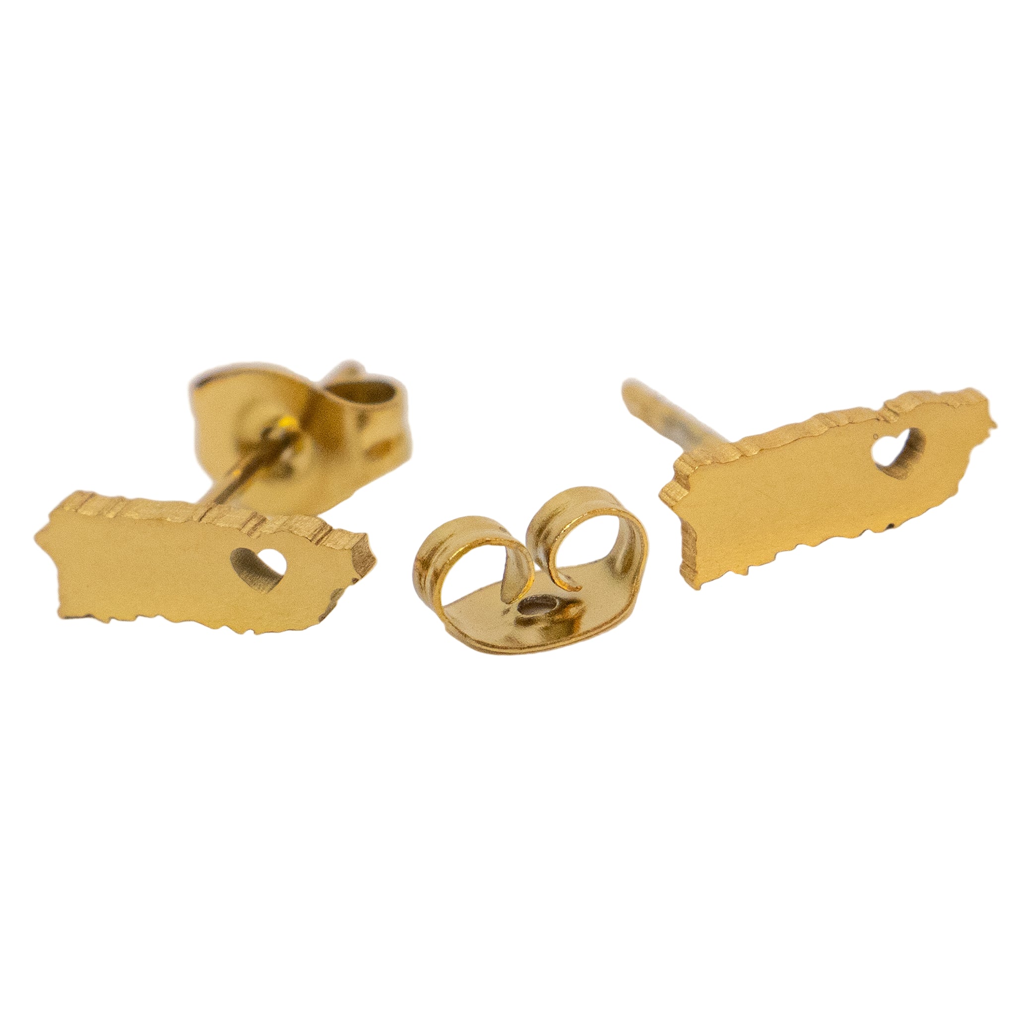 Stainless Steel Puerto Rico Map Stud Earrings – JRM Designs, Inc.