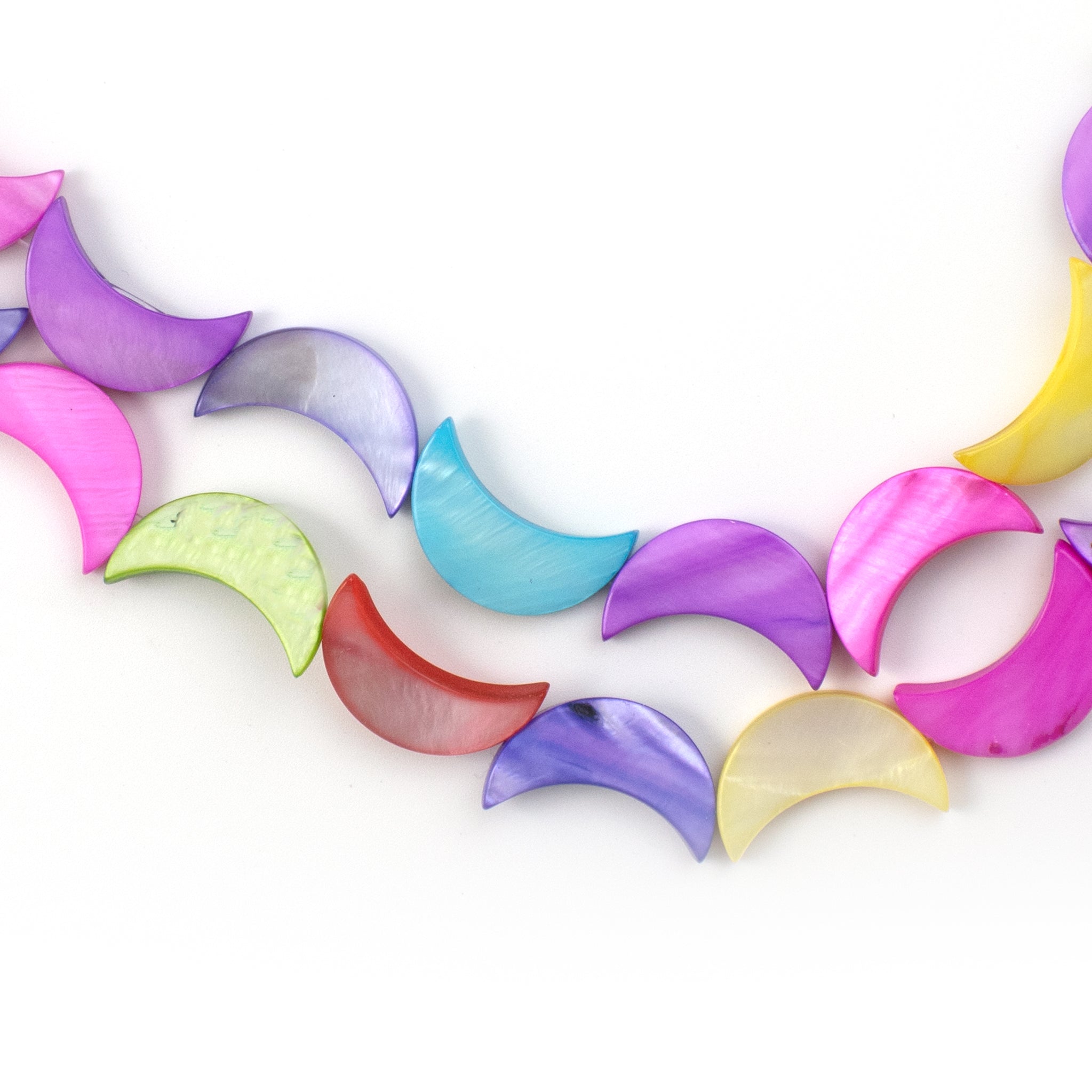 Shell Half Moon Strand Multicolor – JRM Designs, Inc.