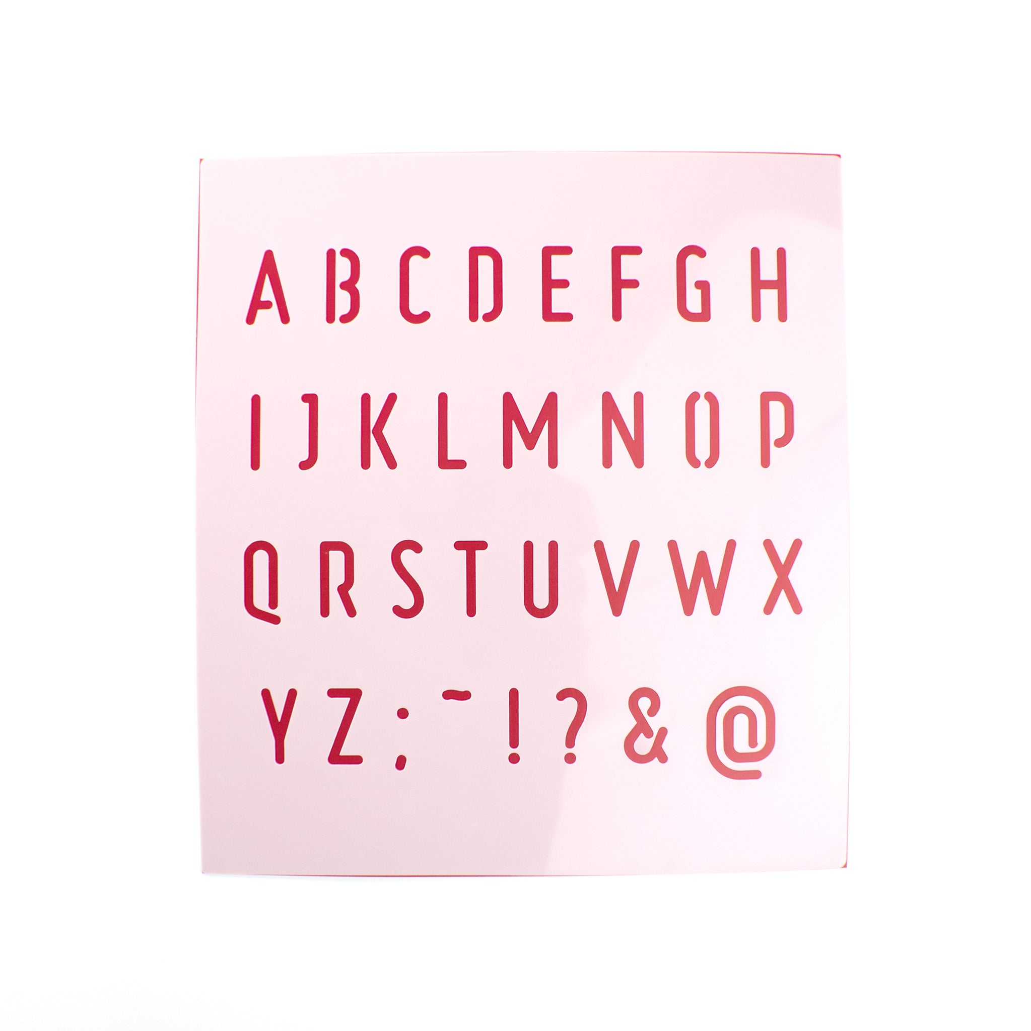 Alphabet and Symbols Stencil – JRM Designs, Inc.