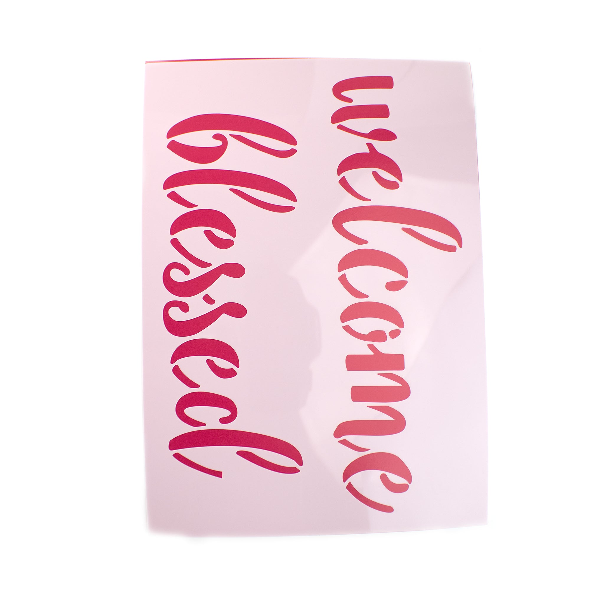 Welcome & Blessed Stencil – JRM Designs, Inc.