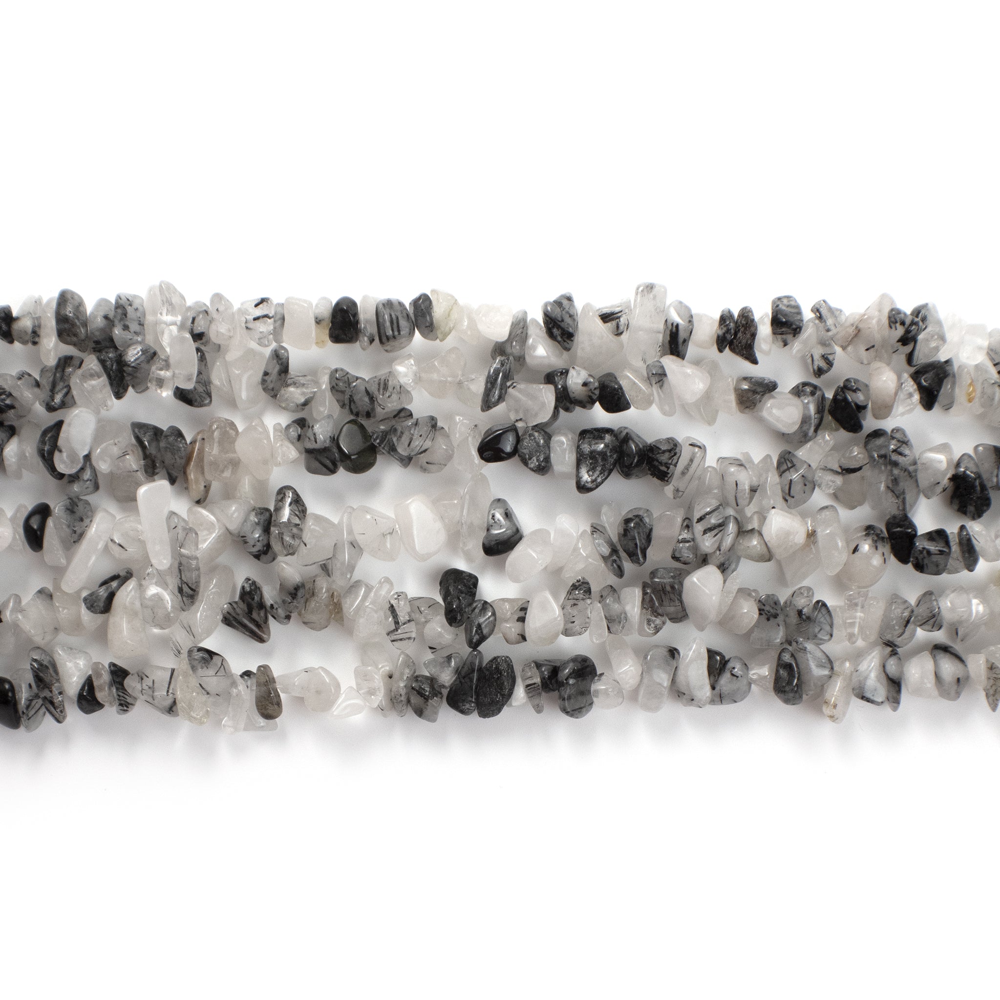 32 inch Chip Strand (Black Rutilated Quartz) – JRM Designs, Inc.