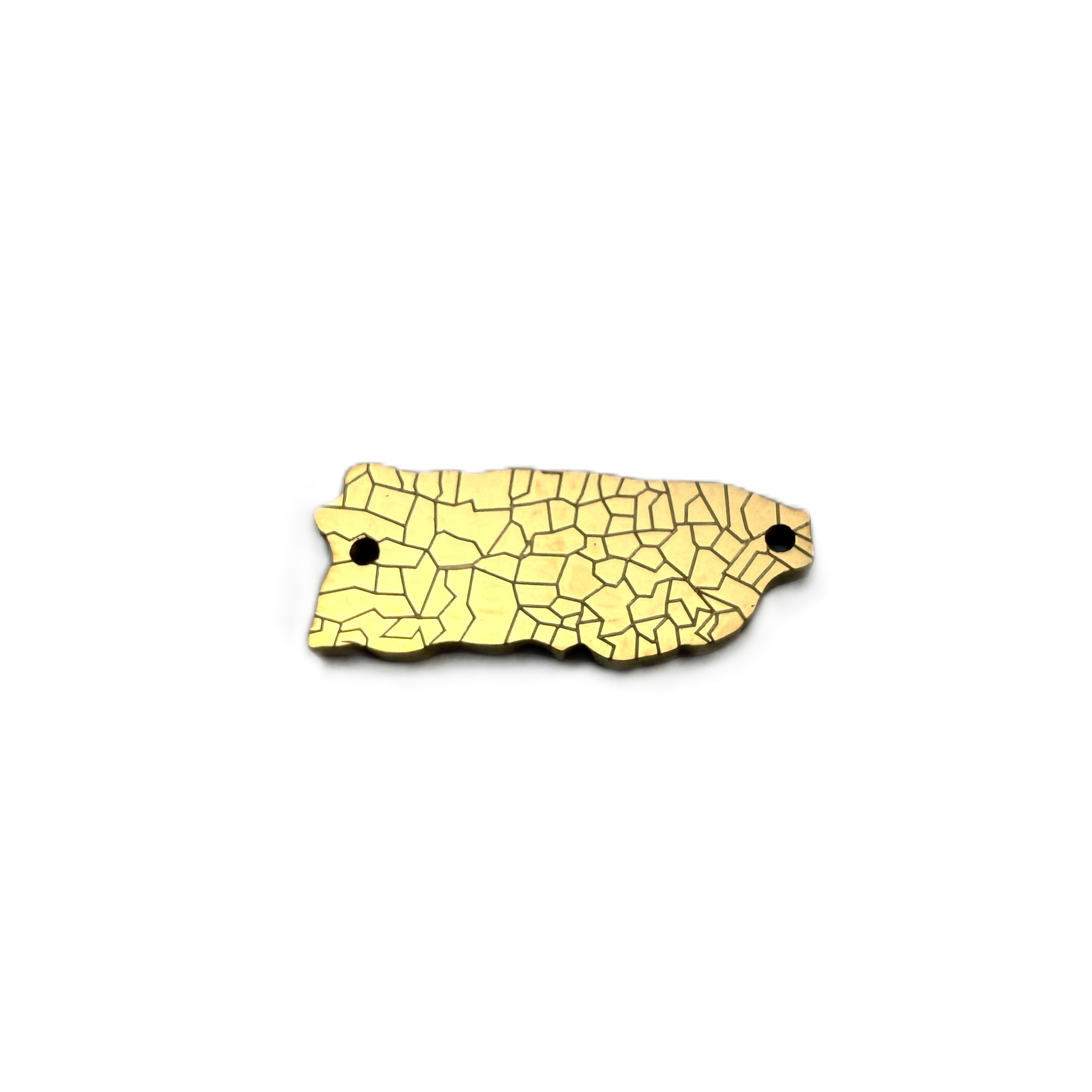 Stainless Steel Puerto Rico map connector – JRM Designs, Inc.