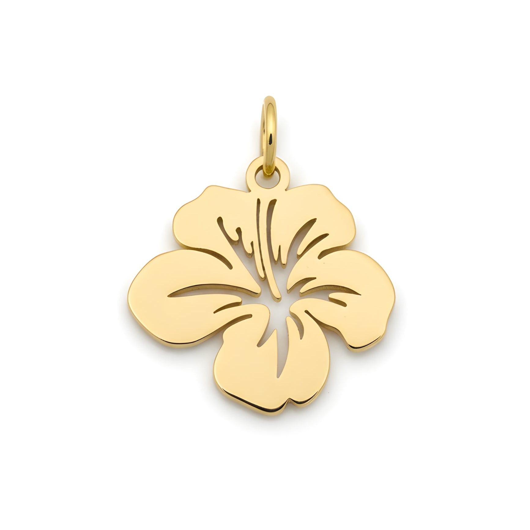 Stainless Steel Gold Maga Flower Pendant – JRM Designs, Inc.