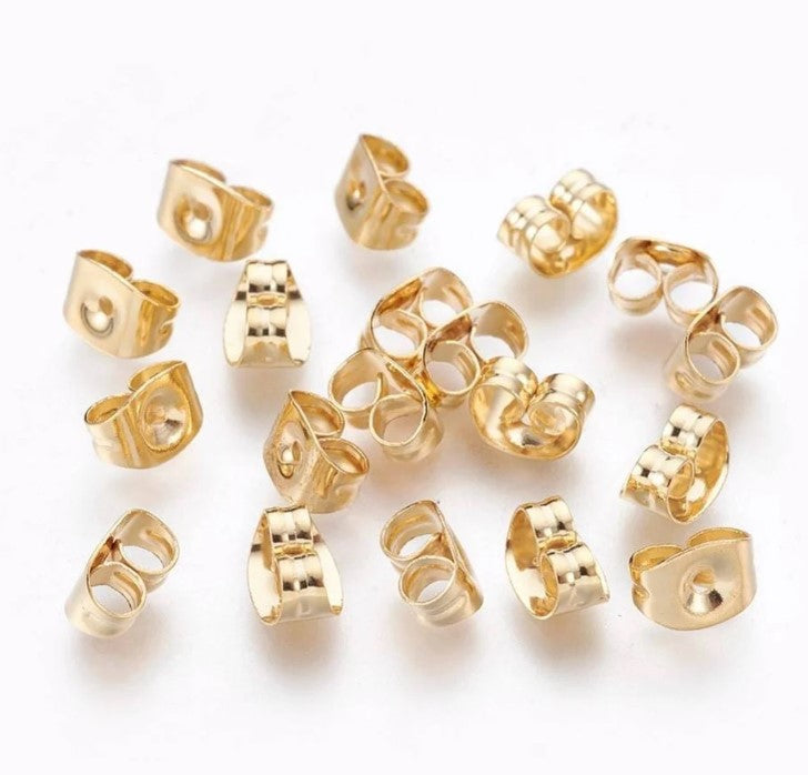 Stainless Steel Earring Backs Replacements Gold (40 PCS) – JRM Designs ...