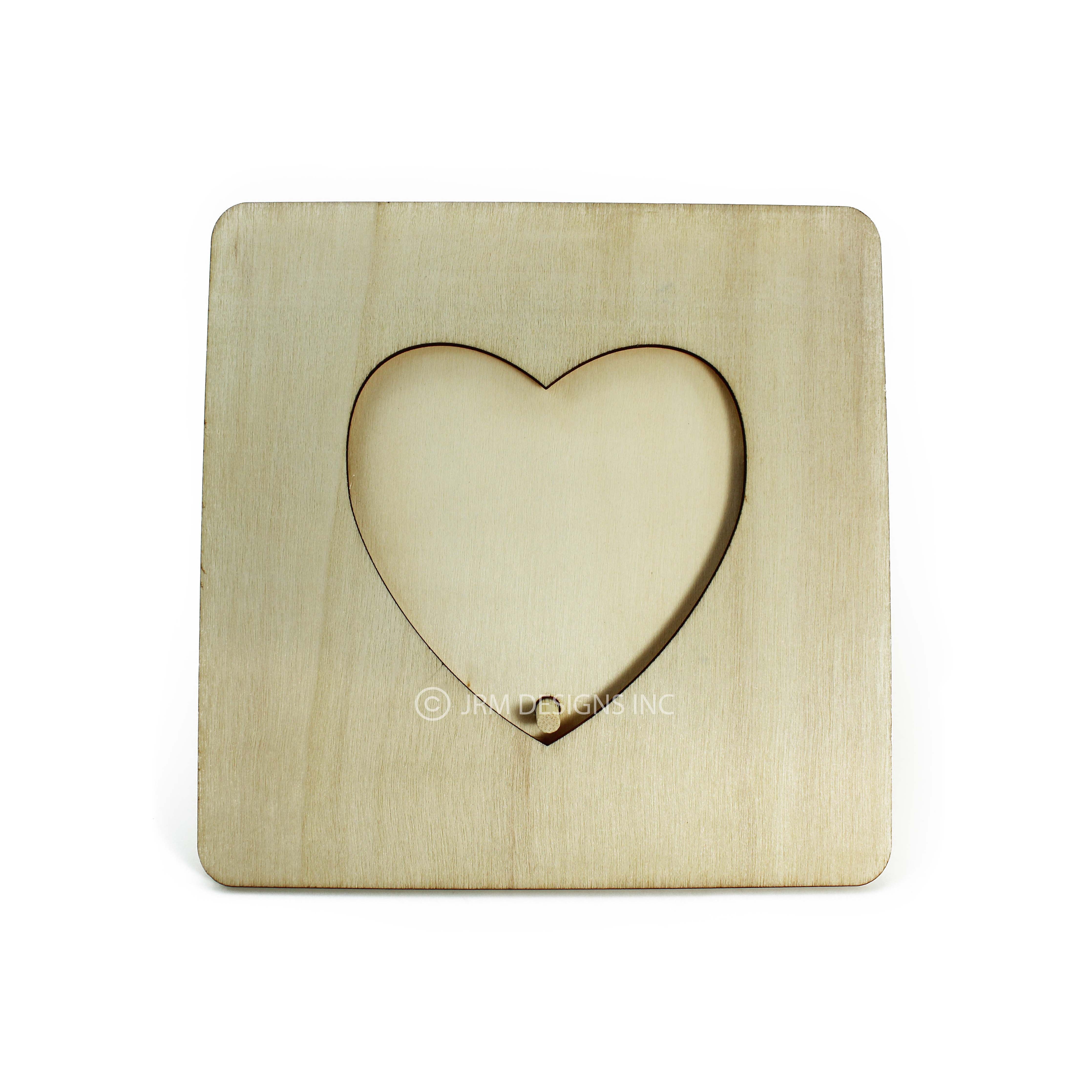 Small Wood Photo Frame Heart – JRM Designs, Inc.