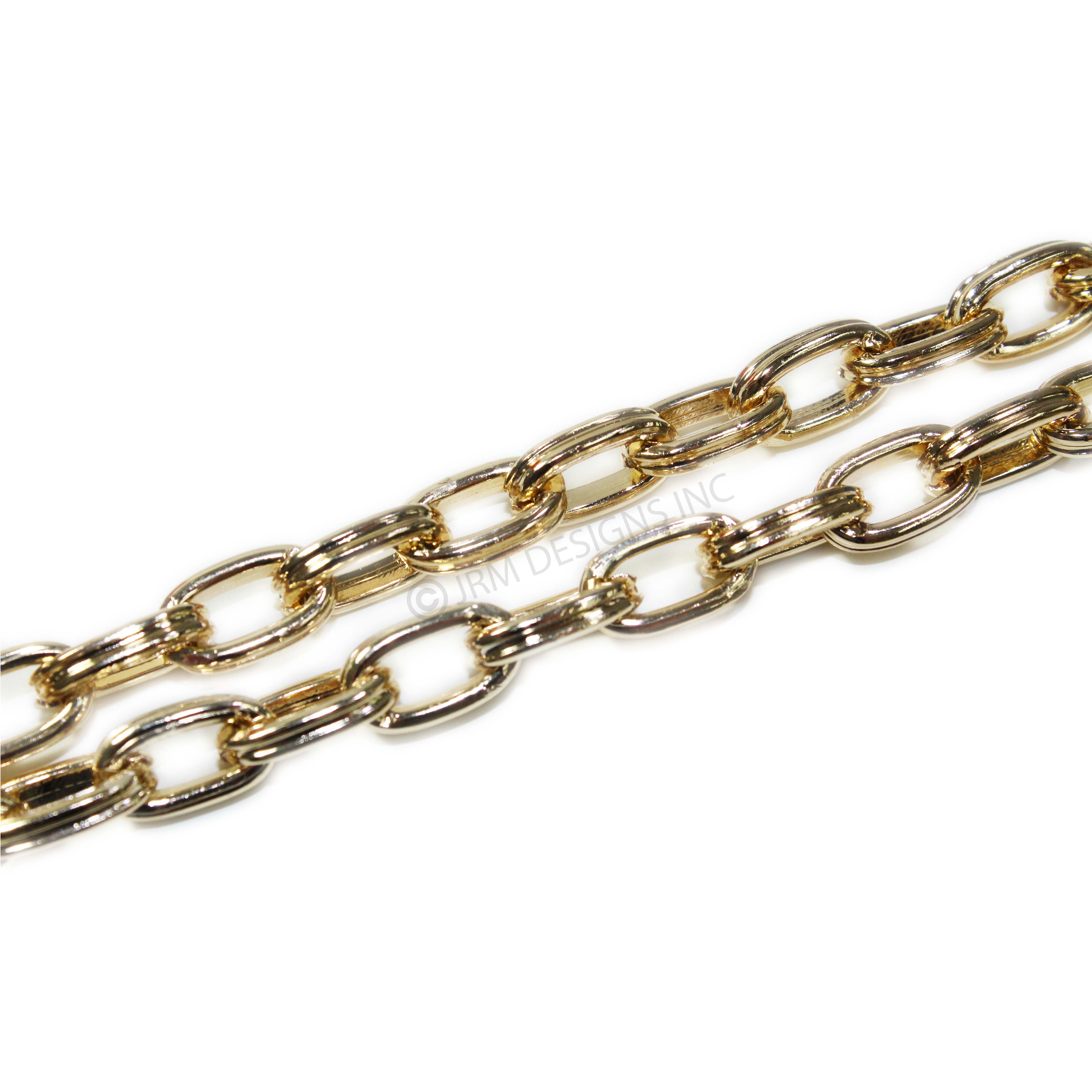 Aluminum Chain with Flat Oval Double Links – JRM Designs, Inc.